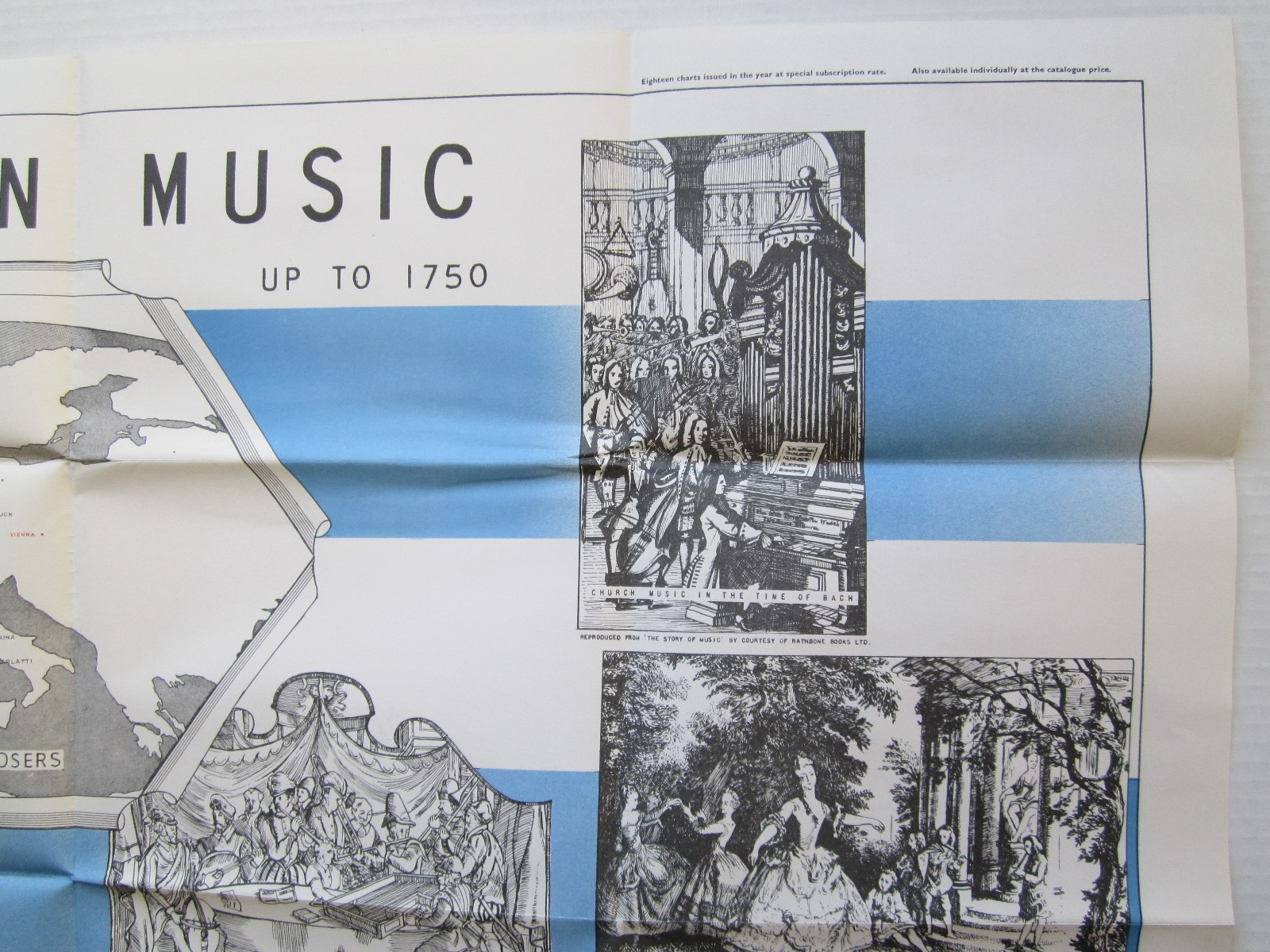 European Music up to 1750 Pictorial Chart School Class Poster 40x30 Mid ...