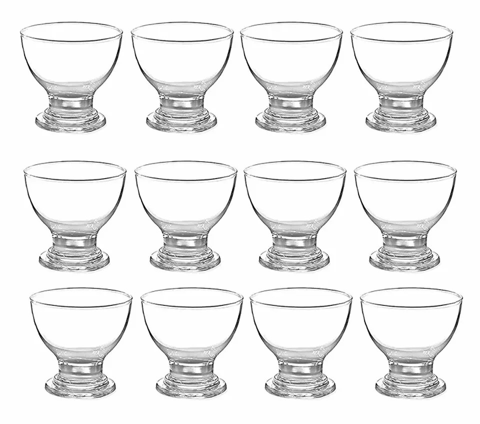 Ice Cream Bowls Sundae Set Of 6 or 12 Short Stemmed Tulip Prawn ...