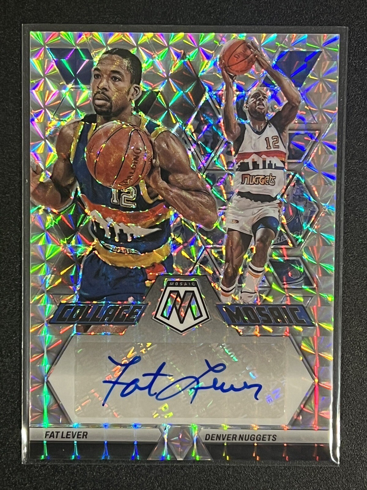 2022-23 Panini Mosaic Fat Lever Collage Mosaic Prizm Auto #CM-FAT ...