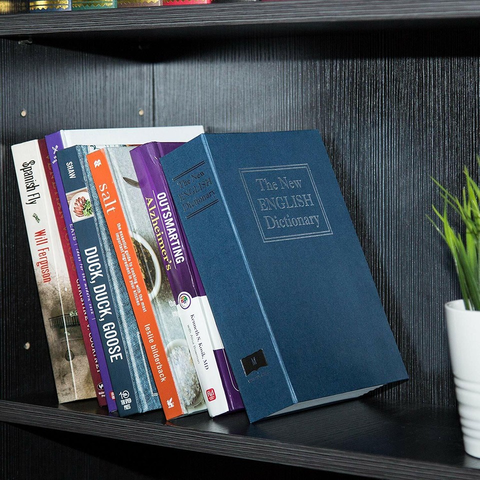 Secret Dictionary Book Travel Safe Security Key Lock Money Cash Box ...