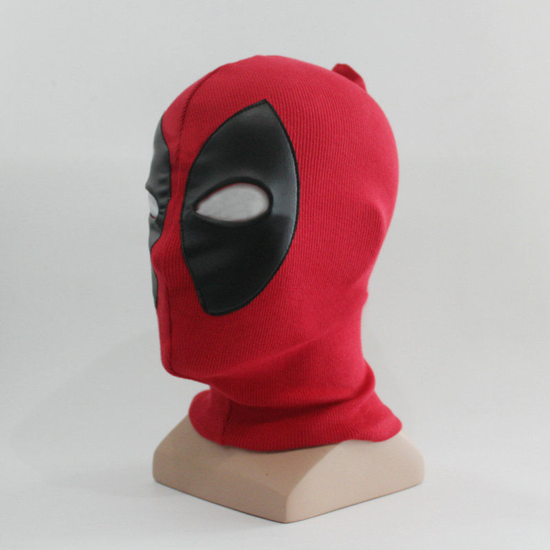 Cosplay Red Deadpool Mask Balaclava Hood X-Men Halloween Headgear Full ...
