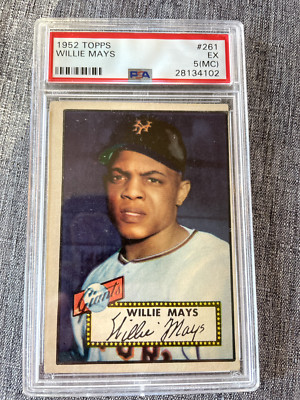 1952 Topps Willie Mays rookie psa 5 MC - Gorgeous! | eBay
