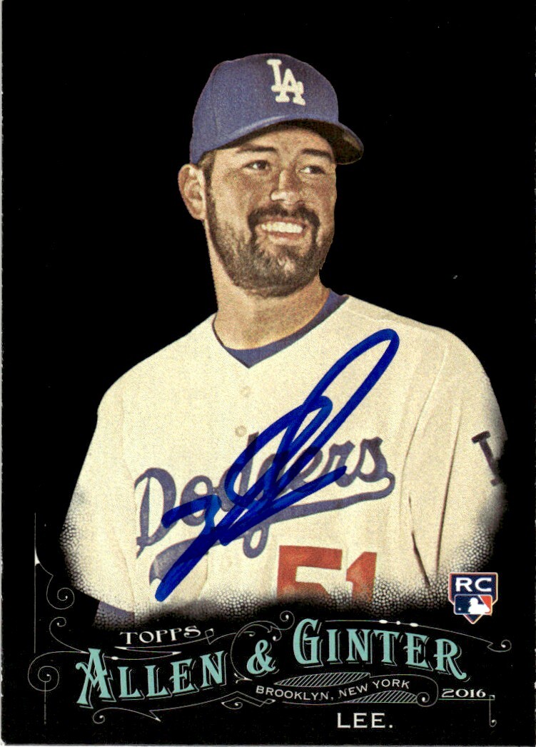 2016 Topps Allen & Ginter X Zach Lee Rookie Auto Los Angeles Dodgers ...