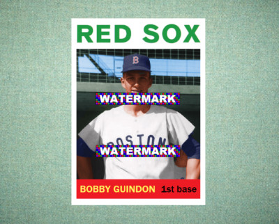 Bobby Guindon Boston Red Sox 1964 Style Custom Baseball Art Card | eBay