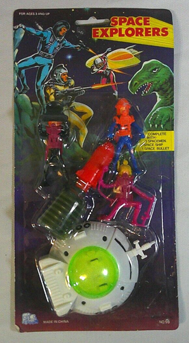 Vtg. Space Explorers Vintage NOS Swoppet Style Astronaut Spacemen ...
