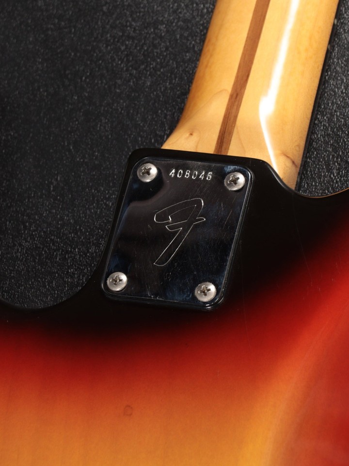 Fender 1973 Jazz Bass Modified Sunburst Used Alder Body Maple Neck w ...