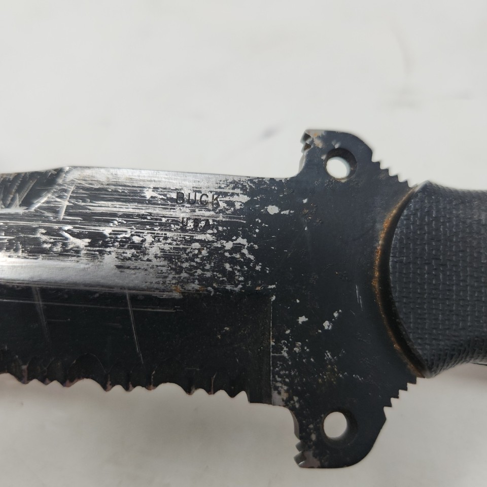 Buck Intrepid 187 Original Tanto Fixed Blade Fighting Knife Navy Seal ...