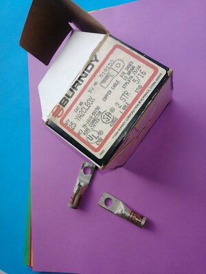 BURNDY YA2CLBOX stk# 518150 2 STR 5/16 Wire Connector 25/ bx | eBay