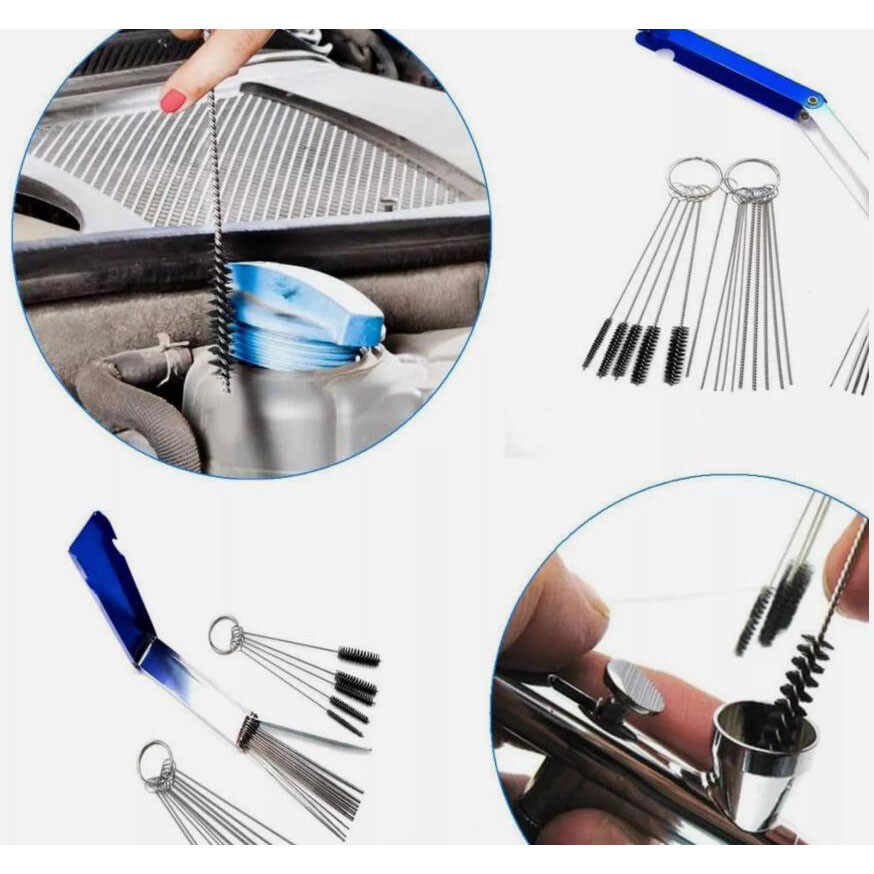 31Pcs Carburetor Carbon Dirt Carb Jet Remove Clean Needles Brushes Tool ...