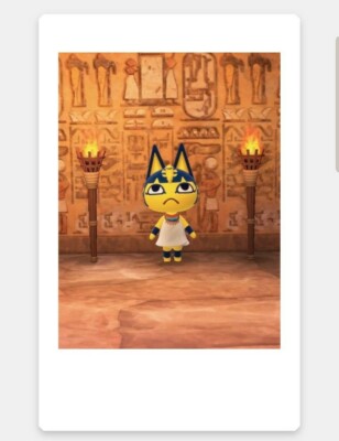 Ankha amiibo Card Polaroid works on Animal Crossing New Horizons & New ...