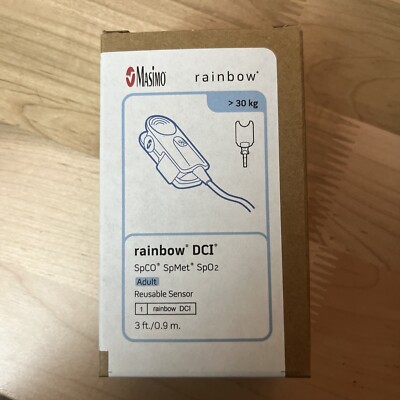 Masimo Rainbow DCI #2696; Brand New; 3ft Adult Fingertip Pulse Oximeter ...