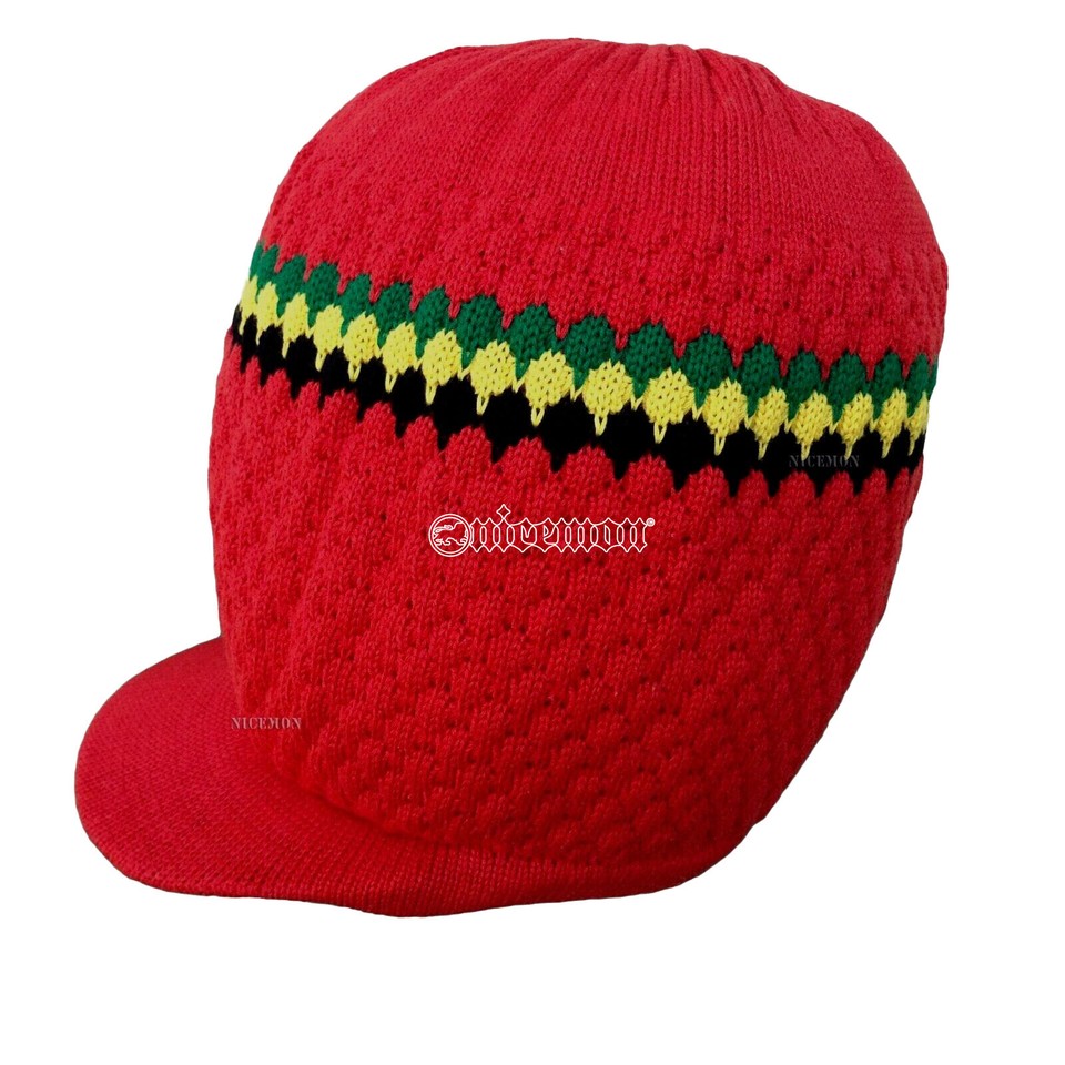 Rasta Rastafari Hat Cap Rastacap Reggae Jamaica Headwear Dreadlocks ...