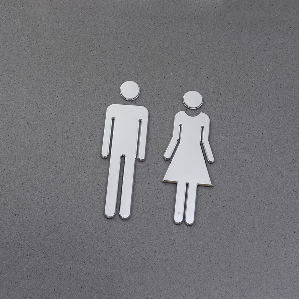 20 Cm Restroom Sign Men and Women Toilet Male Female Bathroom Signs ...