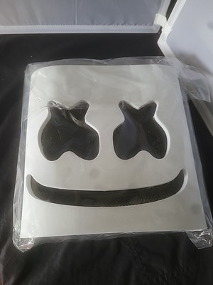 Marsh Mello-DJ Face Mask Helmet Cosplay Marshmallow Bar Music Party ...