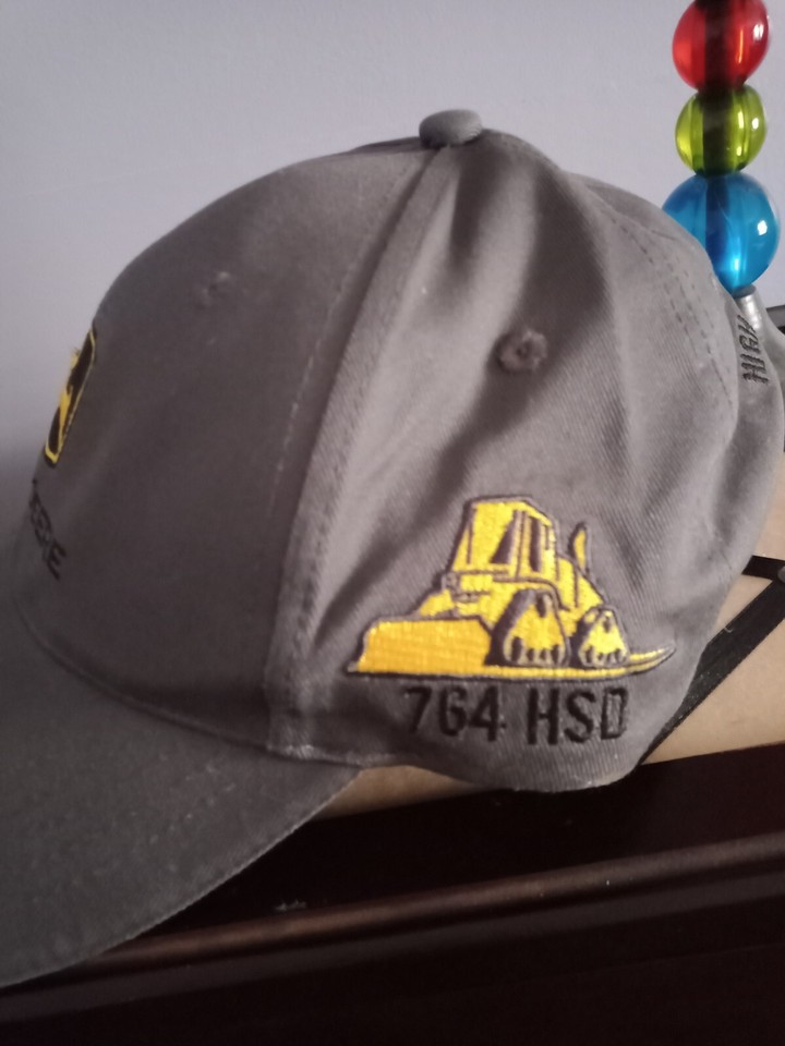 JOHN DEERE Hat Baseball Cap ADJUSTABLE Strap back GRAY Embroidered Logo ...