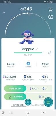 Shiny Popplio, Pokèmon Go, registered or ultra friends | eBay
