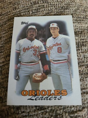 Cal Ripken Jr & Eddie Murray 1988 Topps Baseball Card NM/MT #51 Orioles ...