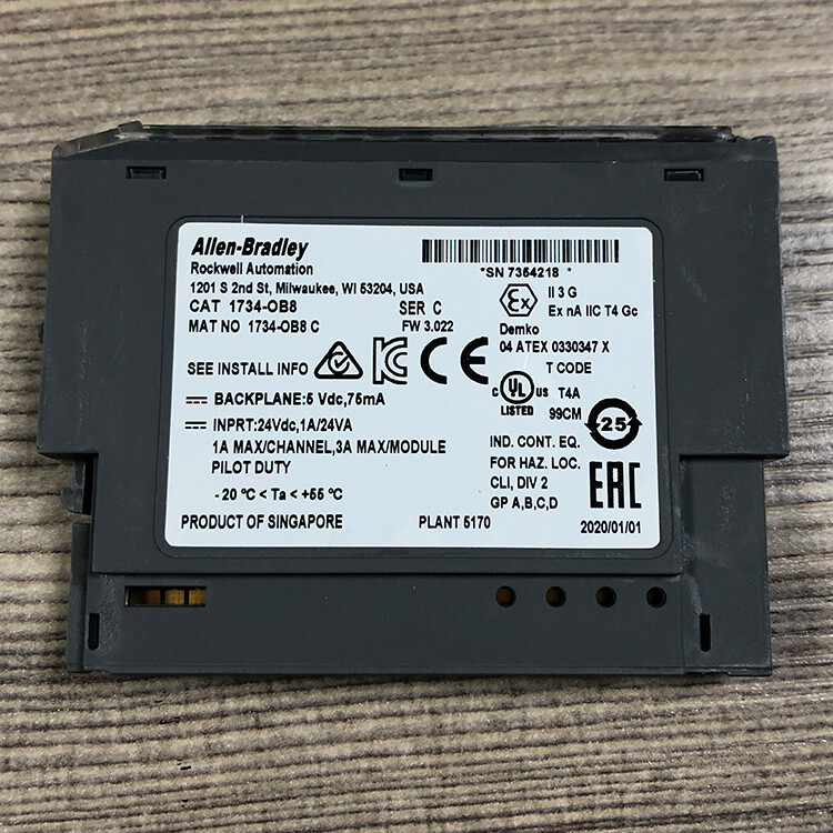 New Factory Sealed AB 1734-OB8 POINT I/O 8 Point Digital Output Module ...