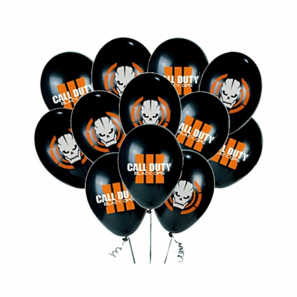 12" Call Of Duty Black Ops Video Game Party Decorations Latex Balloons ...