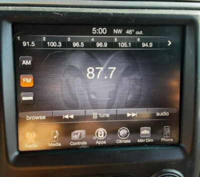 2014 Dodge Ram 1500 2500 3500 8.4" Touch Screen Display U-Connect ...