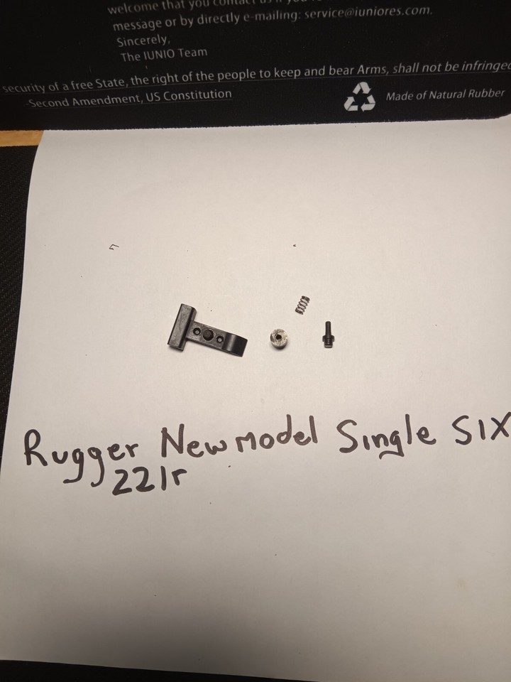 RUGER NEW MODEL SINGLE SIX 22LR.FIRING PIN .SITE.REBOUND SPRING ,CAP | eBay