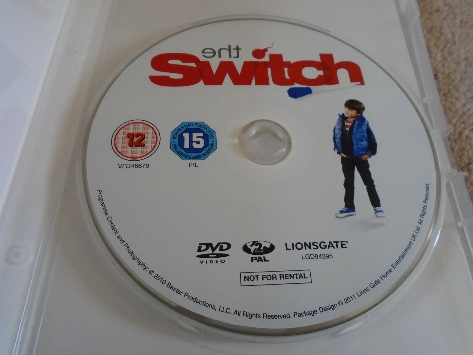 The Switch DVD (1993) staring Jennifer Aniston & Jason Bateman ...