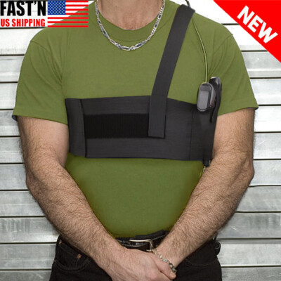 Tactical Shoulder Holster Deep Concealment Carry Chest Handgun Holder ...
