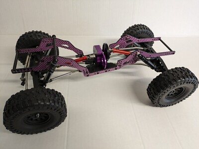 Rock Crawler LCG Caiman Class 2 Factory Purple Carbon Fibre Rails Capra ...