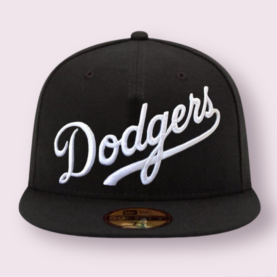 Los Angeles Dodgers MLB Script Logo New Era 59FIFTY Fitted Cap Hat | eBay