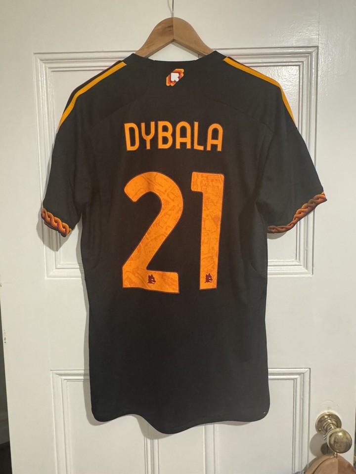 AS Roma 2023/24 Third Kit. Adidas. #21 Paulo Dybala. | eBay UK