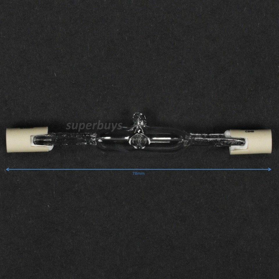 1pc Osram 80W R7s Halogen Bulb Linear Tungsten Lamp Light Tube R7 78mm ...