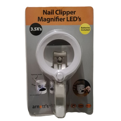 Nail Clipper with LED Lights and 3.5X Magnifying Glass Magnifier Finger ...