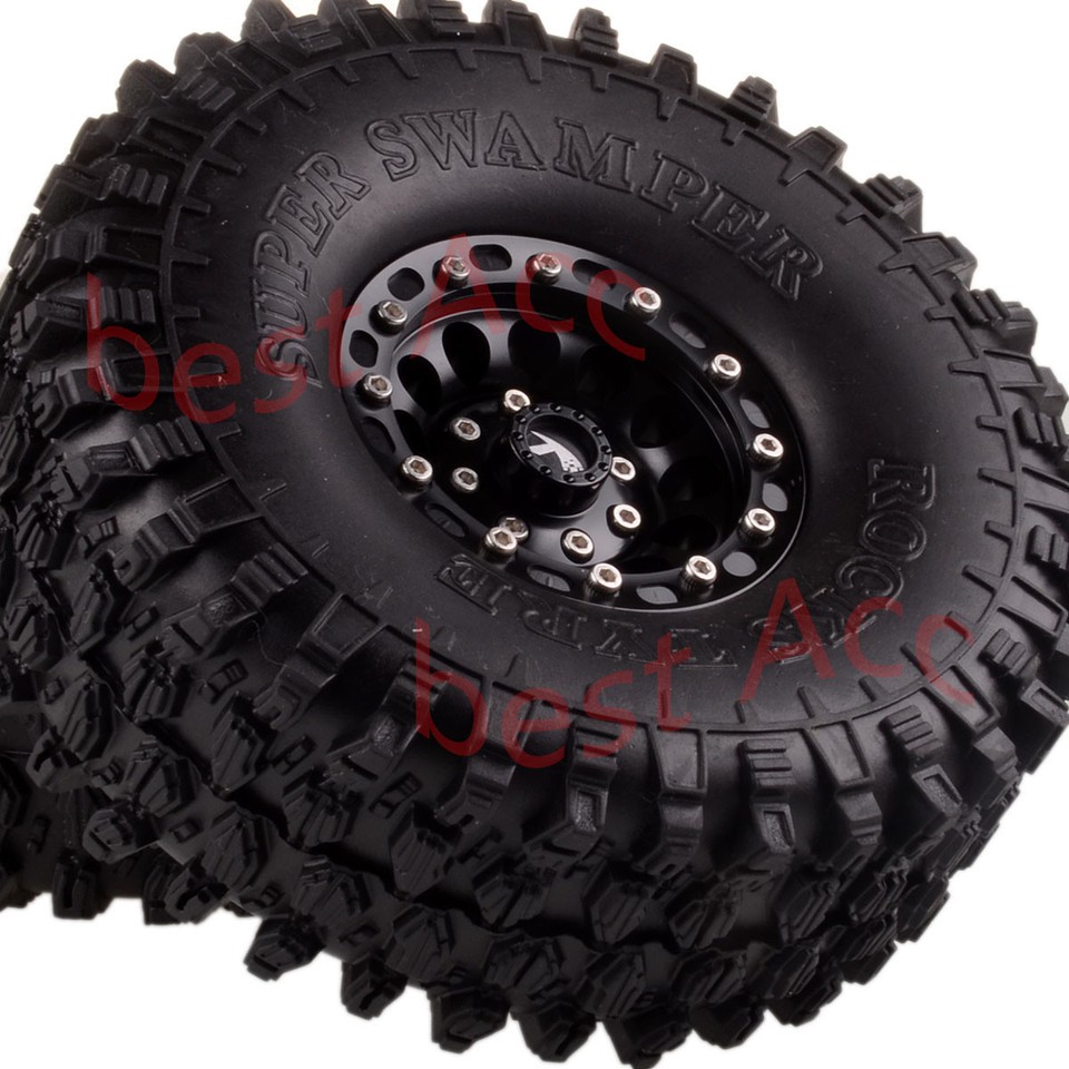 4PCS 1.9" Rock Crawler Metal Wheels Tyre Tire OD:120MM RC 1:10 SCX10 ...