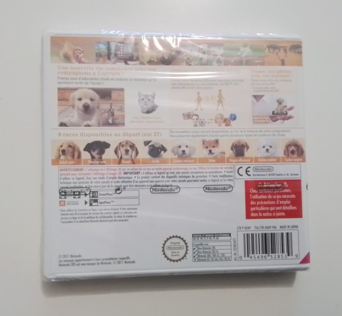 Nintendogs + cats Golden retriever & ses nouveaux amis 3DS neuf sous ...
