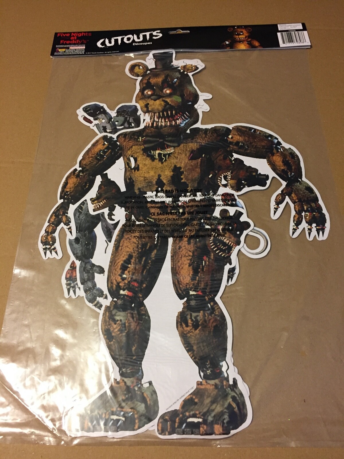 FIVE NIGHTS AT FREDDY'S CUTOUTS 3 CT 2017 SCOTT CAWTHON | eBay
