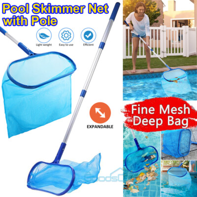 Heavy Duty Pool Skimmer Leaf Rake Net Catcher Cleaning Swimming Pool ...