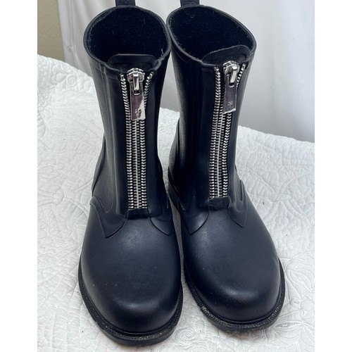 Frye Women's Size 9 Black Zipper Front Rubber Winter Snow Rain Y2K ...