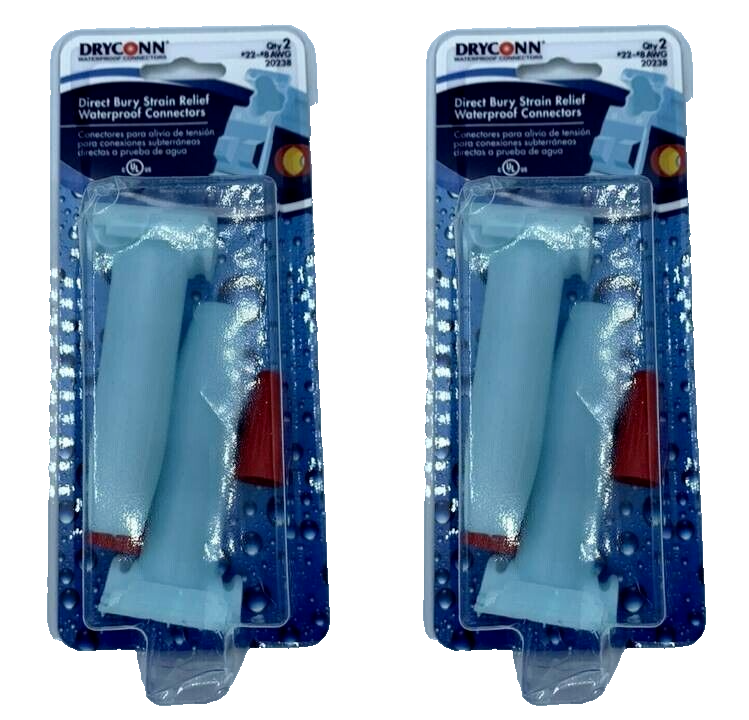 Dryconn Waterproof Wire Connectors DryConn Medium Aqua/Red Waterproof