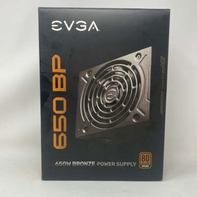 EVGA 650 BP 100-BP-0650-K1 80 PLUS BRONZE 650W Fully Modular Power ...