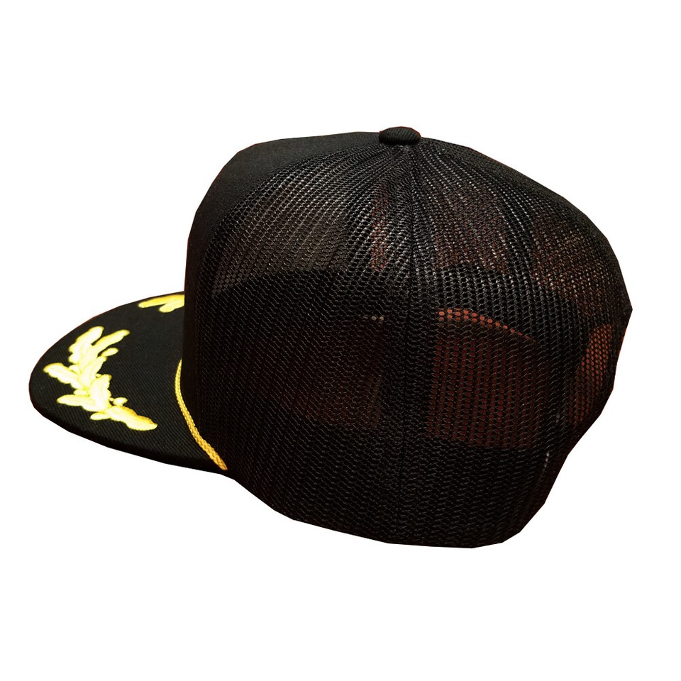 Custom embroidered scrambled egg cap, American flag USA flag trucker ...