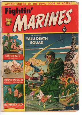 FIGHTIN MARINES #2 (1951) - GRADE 2.5 - GOLDEN AGE CHARLTON COMIC ...