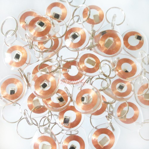 50x Writable Rewrite Transparent Fob 125KHz EM4100 & H-ID R/W For ...