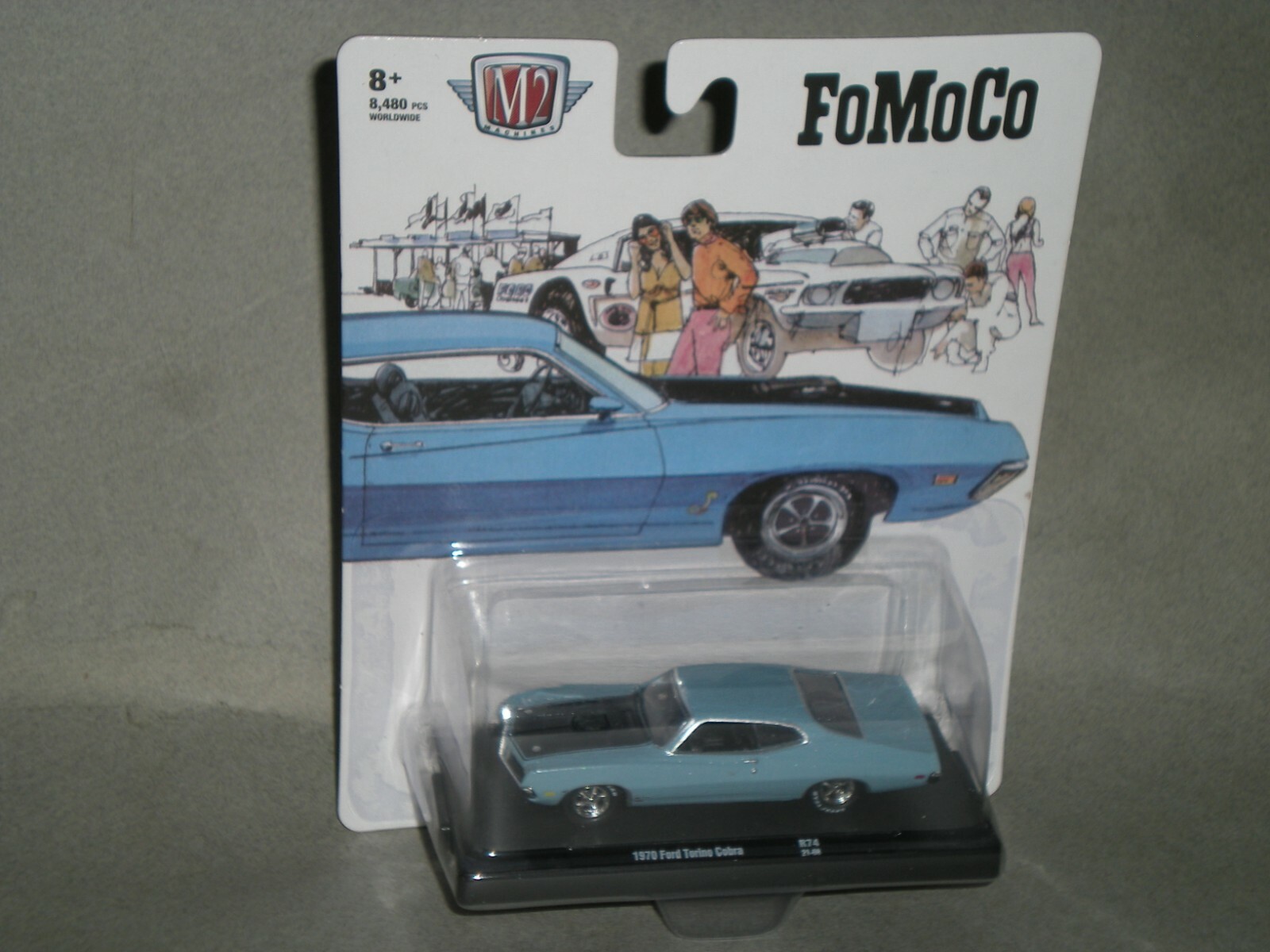 1/64th M2 Machines Auto Drivers R74 1970 Ford Torino Cobra | eBay