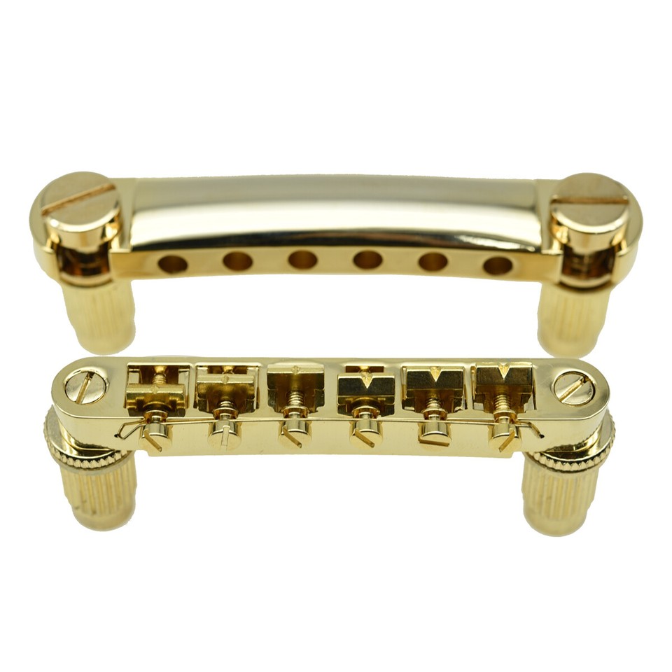 Original Gold LP Tune-o-Matic Bridge Stop Bar Tailpiece Fits Epiphone ...