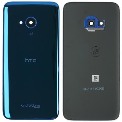 Original HTC U11 life back cover glass battery housing camera lens blue ...