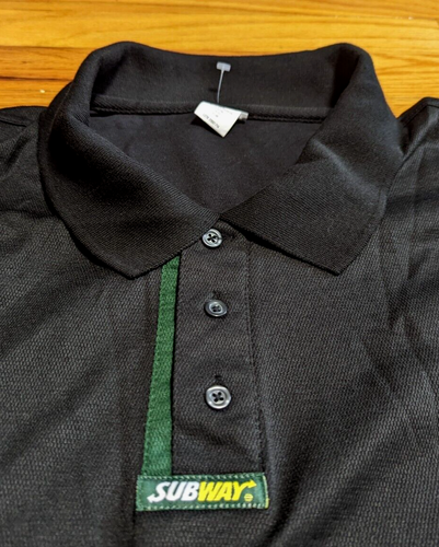 Men's ~ SUBWAY ~ Subs Sandwich Shop Embroidered Uniform Polo Shirt ...