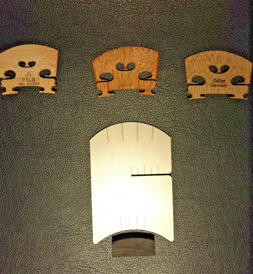 THE ORIGINAL S/STEEL VIOLIN BRIDGE SHAPING TOOL, STRING SPACING ...