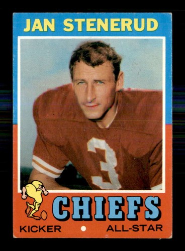 1971 Topps #61 Jan Stenerud VGEX X2924819 | eBay