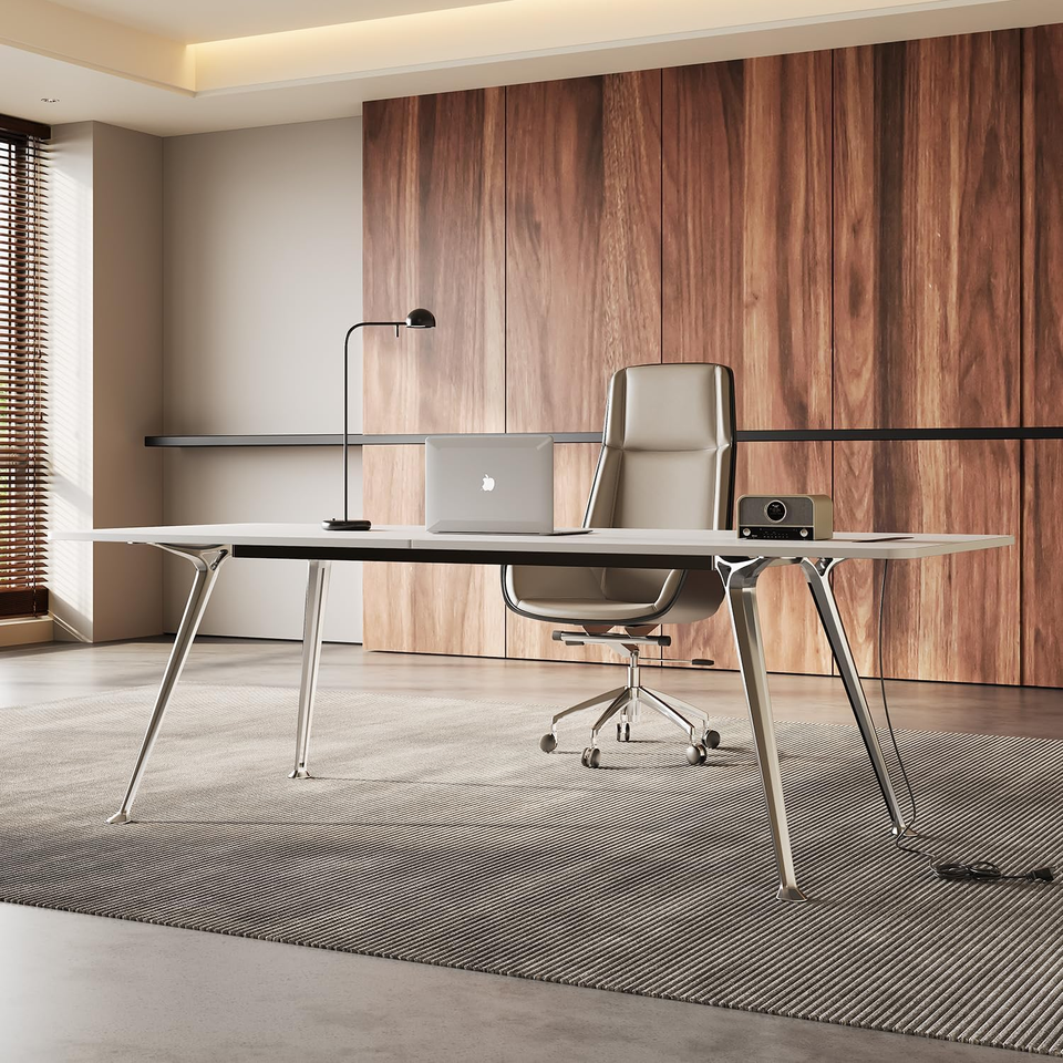 Writing Computer Desk, 60-Inch Large Executive Desk Office Workstation ...