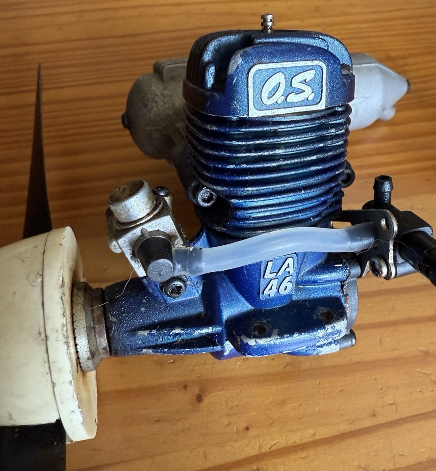 OS LA 46 RC Engine With Muffler & Propeller Piston & Carb Move Freely Z4 | eBay